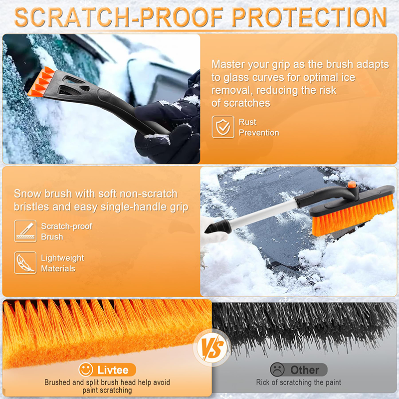 2-In-1 Snow Scraper Brush For Car Windshield – denmarkify
